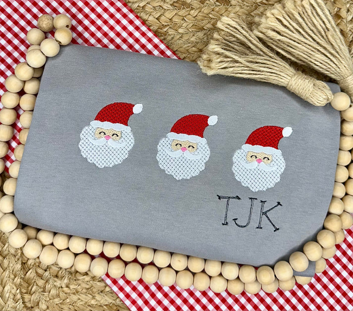 Faux French Knot Santa Trio Shirt – Subtly Southern